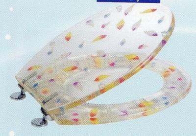 China sea star poly-resin toilet seat  cover,decorate toilet seat, transparent toilet seat for sale