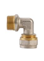 China Multifunctional Brass Tube Fitting Male Elbow Practical Rustproof for sale