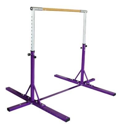 China Gym Adjustable Horizontal Bar Gymnastics Training Sports Equipment W/Gym Mat for sale