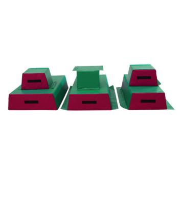 China Gymnastics Shape  Mat  Soft Children   Height Adjustment Stackable Jumping Plyo Box for sale