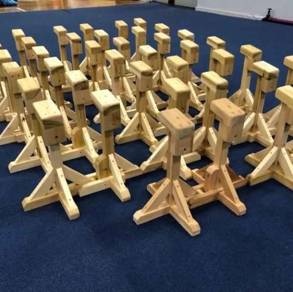 Quality Wooden Gymnastic Pedestal Handstand Block Home Gymnastics  Training for sale