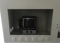 China SUS 304 Horizontal Flammability Testing Equipment With Tempered Glass Window for sale