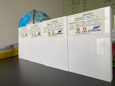 China PVC Co-extrusion foam board white color 4*8ft for sale