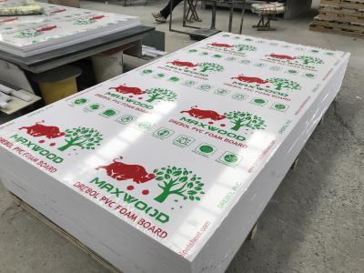 China PVC foam board with one side clear PE film for sale