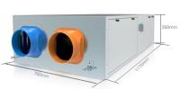 China Coronavirus PM2.5 Purification 589 CFM Ceiling Mounted ERV for sale