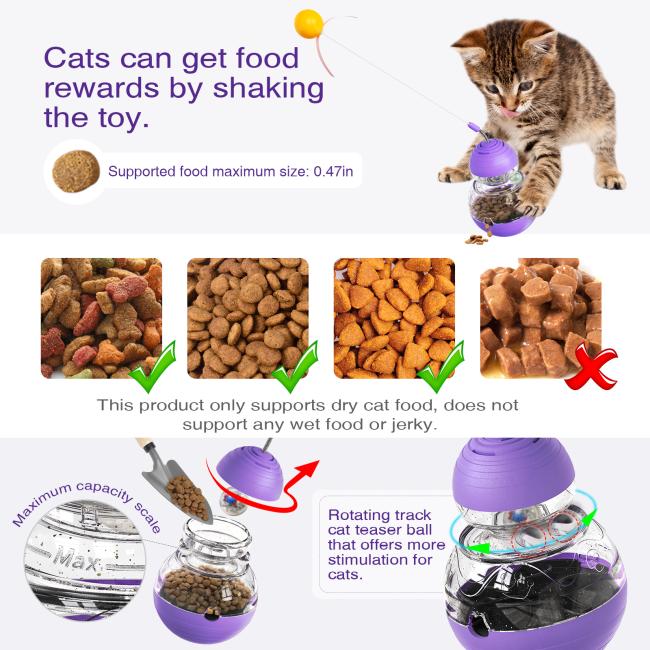 High quality Cat accessories Teaser Stick Toy pet feeder toy interactive cat toy