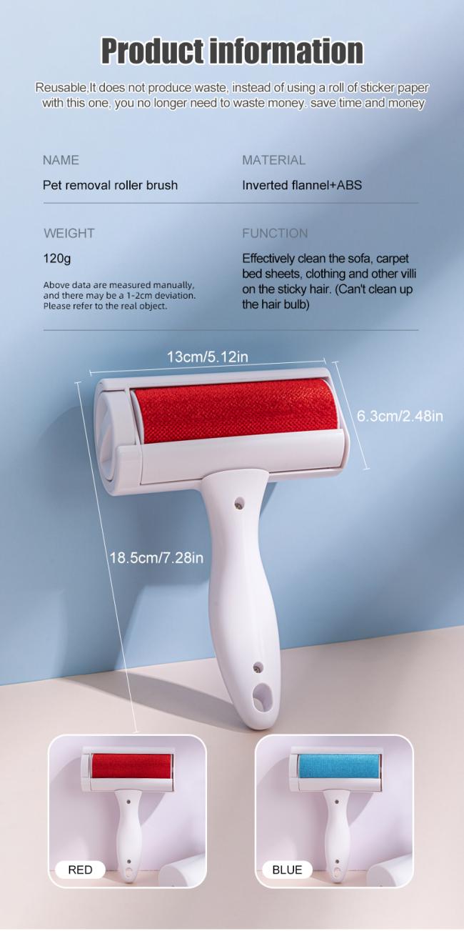Wholesale  Dog & Cat Self-Cleaning Base Pet Lint Roller Pet Hair Remover Roller