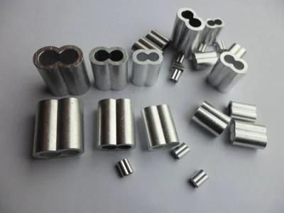 Cina Sleeve di orologio di sabbia 8 caratteri Sleeve in alluminio per ferrule di cavo di superficie autocolore in vendita