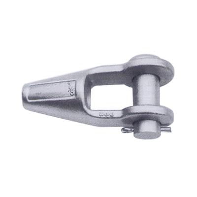 China High Tension Us Type Grooved Closed Wire Rope Socket Open Forged Swage Socket Sliver for sale