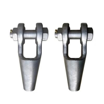 China High Tension Us Type Grooved Closed Wire Rope Socket Open Forged Swage Socket Sliver for sale