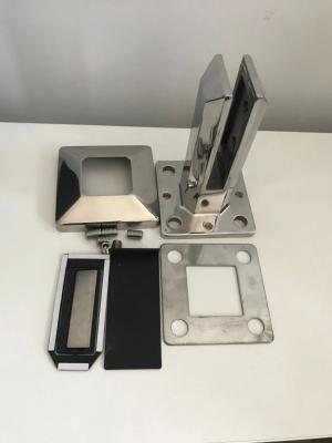 China Glass Spigot Clip Precision Investment Casting Glass Clamp in Matt Black with Coating for sale