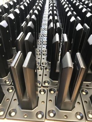 China Glass Spigot Clip Precision Investment Casting Glass Clamp in Matt Black with Coating for sale