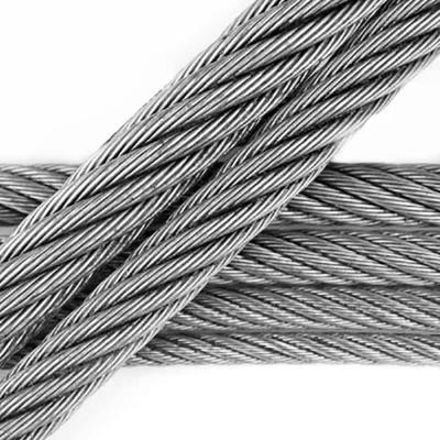 China 6*24 7FC 20mm Galvanized Steel Wire Rope for Trawl Fishing Hot DIP Surface Non-Alloy for sale