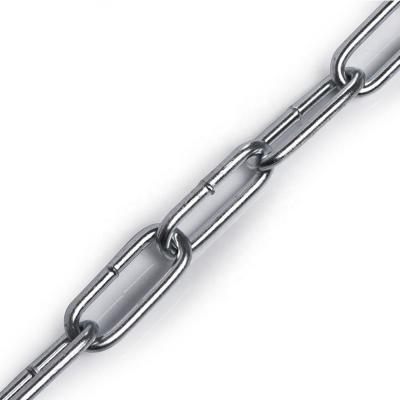 China Stainless Steel Long Chain Link Load Binder Chain Chemical Resistant Standard DIN 763 for sale