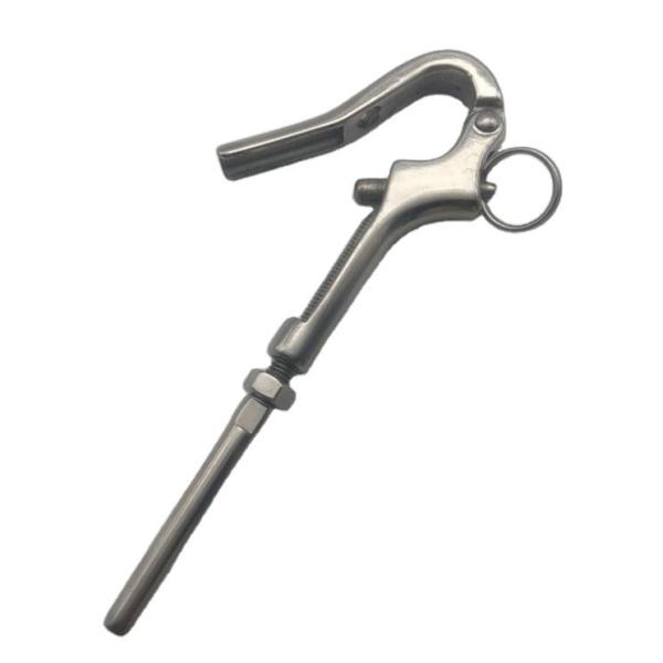 Stainless Steel AISI316 Quick Release Pelican Hook With Swage End And State Of The Art