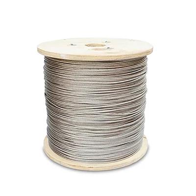 China 0.9mm 7*4 Type Galvanized Steel Wire Rope for High Strength Timing and Conveyor Belts for sale