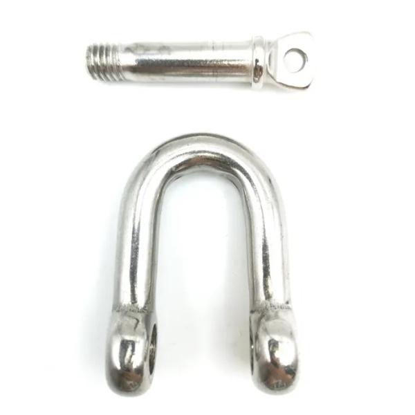 Quality Stainless Steel Screw Pin D Shackles for sale