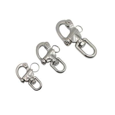 China Marine Grade Stainless Steel Swivel Snap Shackle with Polished Surface and Durability for sale