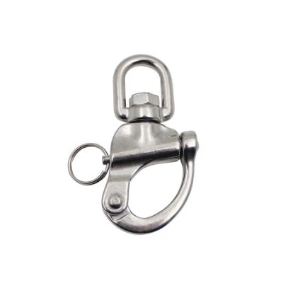 China Marine Grade Stainless Steel Swivel Snap Shackle with Polished Surface and Durability for sale
