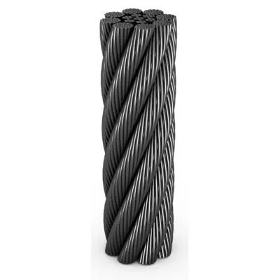 Cina BS Standard Compacted Swaged Steel Wire Rope 8xK26WS IWRC per gru in vendita