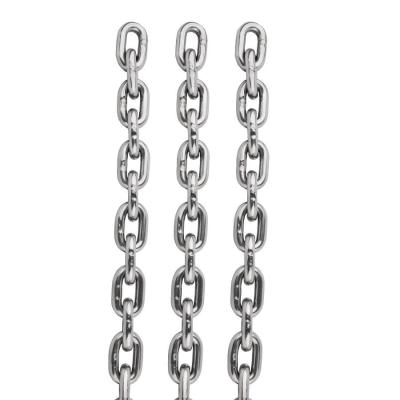 China Polishing Marine Hardware 316 304 Stainless Steel DIN766 Anchor Link Chains for Boat for sale