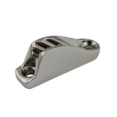 China Finish Polish Heavy Duty Stainless Steel Mini Boat Sailing Wire Rope Clamp Cleat for sale