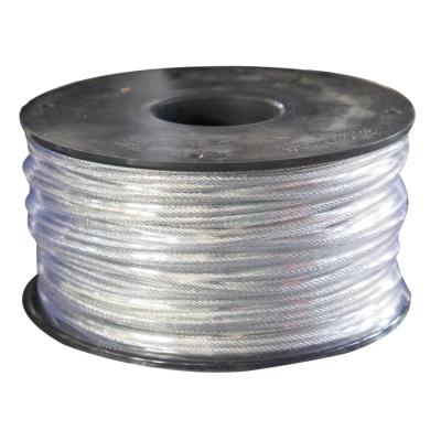 Cina Forte PVC rivestito 304 filo di acciaio inossidabile per la linea di abbigliamento e la trazione in vendita