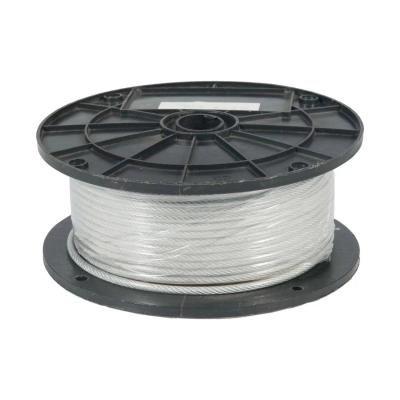 Cina Forte PVC rivestito 304 filo di acciaio inossidabile per la linea di abbigliamento e la trazione in vendita