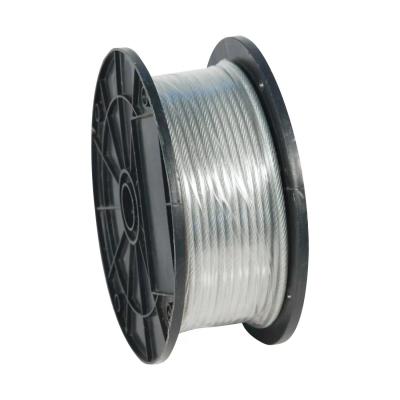 Cina Forte PVC rivestito 304 filo di acciaio inossidabile per la linea di abbigliamento e la trazione in vendita
