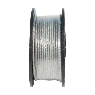 Cina Forte PVC rivestito 304 filo di acciaio inossidabile per la linea di abbigliamento e la trazione in vendita