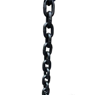 China Other Heavy Duty G80 3.2mm*9mm Calibrated Load Chain with 48kN Test Load Iron Chain for sale