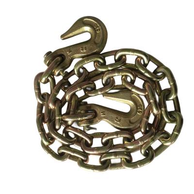 Cina 5/16' x 18' G70 giallo zinco catena di trasporto con Clevis gancio per il nero finito in vendita