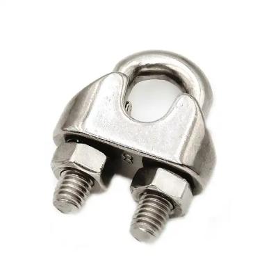 China Hardware Fittings Polished Stainless Steel Wire Rope Clip for Superior Performance for sale