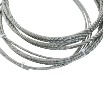 China 8 mm de cable de alambre galvanizado para el acero de encabezado en frío estándar de DIP caliente 6X7 FC 6X7 IWS en venta