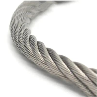 China Galvanized Swaged Wire Rope 6*26 IWRC Double Pressed Rope for Power Transmission for sale