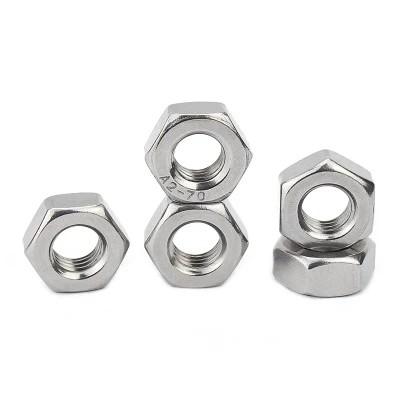 China Metric Stainless Steel Hex Nut M16 M28 M30 M12 M26 M40 SS304 SS316 Hexagon Head Nut for sale