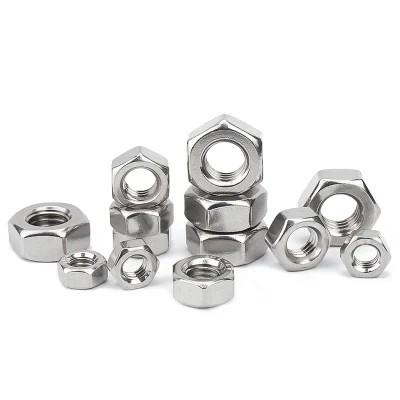 China Metric Stainless Steel Hex Nut M16 M28 M30 M12 M26 M40 SS304 SS316 Hexagon Head Nut for sale