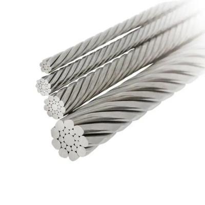 China STAINLESS STEEL WIRE ROPE 6X19 IWRC Diameter 5-30mm Non-Alloy Elevator Manufacturing for sale