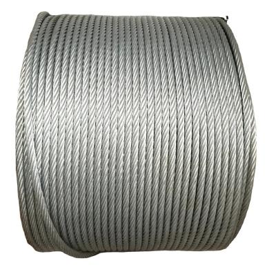 Cina 8mm 12mm 20mm 32mm Acciaio inossidabile High Carbon Galvanized Wire Rope 6x37 FC IWRC in vendita