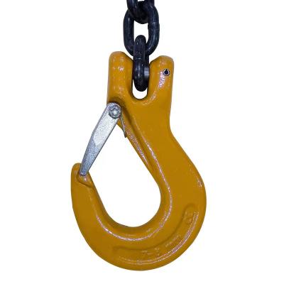 China 40 Ton Load Capacity 20Mn2 Chain Lifting Chain Sling With Master Link 12M Long Double Leg for sale