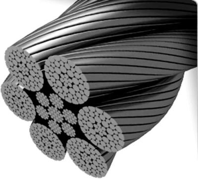 China Cables de acero galvanizado de flexión 6xK36WS IWRC 32 mm para aplicaciones de elevación de carga pesada en venta