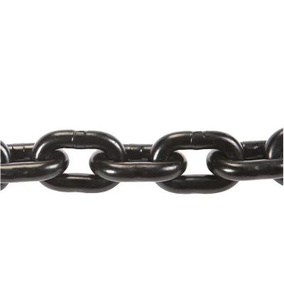 China 48kN Test Load G80 8mm Blacken Finished Lifting Chain Iron Chain for Hoist for sale