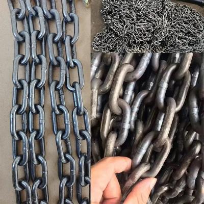 China Heavy Duty G70 Transport Galvanized Car Tow Chains with Hooks Test Load 48kN for sale