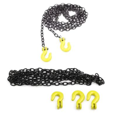 China Heavy Duty G70 Transport Galvanized Car Tow Chains with Hooks Test Load 48kN for sale