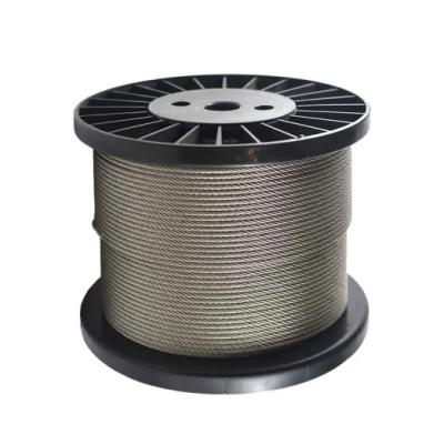 China Conveyor Belt Cable Rails Galvanized Ungalvanized Steel Wire Rope with OEM Acceptance for sale