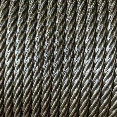 China AiSi Standard Lubricant Grease 6*19W Iwr/6X19W Iwrc 14mm Steel Wire Rope for Hanging Lamp for sale