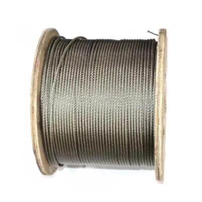 Cavo di filo di acciaio in acciaio inossidabile 1*7 1*19 7*19 Galvanizzato