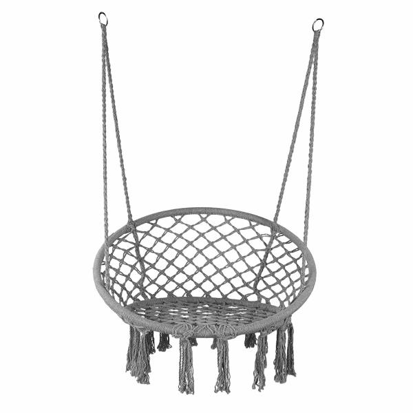 Quality Hand Woven Camping Hanging Chair Macrame Modern Cotton Rope Swing Chair for sale