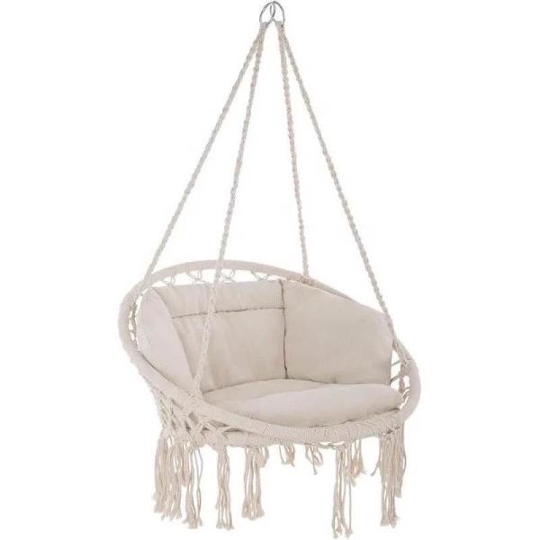 Quality Yard Garden Hammock Swing Chair Macrame Swing Hanging Chair Comfortable for sale