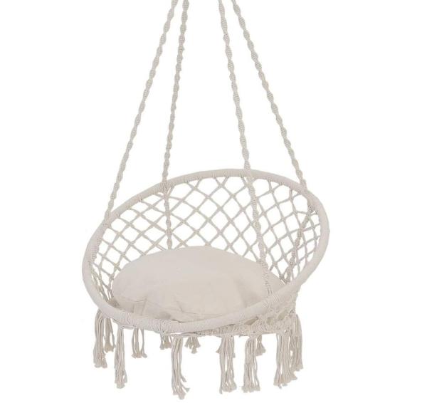Quality Yard Garden Hammock Swing Chair Macrame Swing Hanging Chair Comfortable for sale